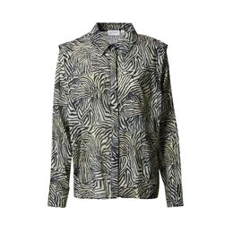 comma casual identity Blouse female size XXXL Limone / Black / White