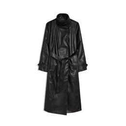 Bershka Mantel Damen Gr&ouml;&szlig;e L schwarz