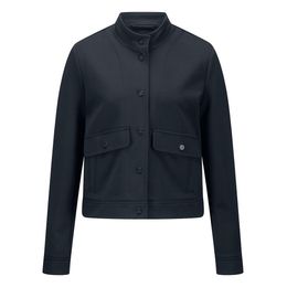 Basler - Jersey-Jacke mit Stehkragen, blau, Gr. 44 / L