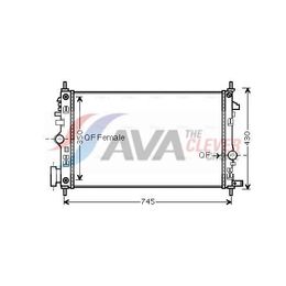 AVA CLEVER CHOICE K&uuml;hler, Motork&uuml;hlung ola2473 f&uuml;r Vaughall Opel CHEVROLET
