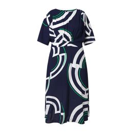 Ulla Popken Kleid Damen Gr&ouml;&szlig;e 62/64 marine / wei&szlig; Sommerkleid