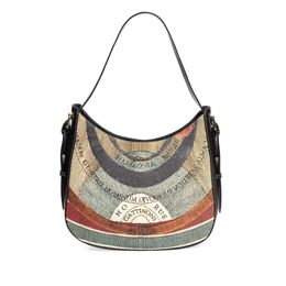 Gattinoni Schultertasche Damen Gr&ouml;&szlig;e One Size beige / dunkelgr&uuml;n / dunkelorange / schwarz