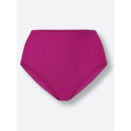 feel good Damen Bikini-Slip in Uni, magenta, Gr&ouml;&szlig;e 48
