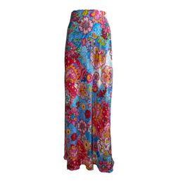 Introvertie Vienna Rock 'Oia Bias Cut Silk Skirt' Damen Gr&ouml;&szlig;e 40 bunt