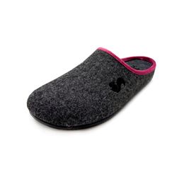 THIES Mules 'THIES 1856 PET Piping Slipper' female size 36 Dark grey