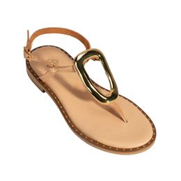 Desa Sandals 'Pantoletten' female size 36 Beige
