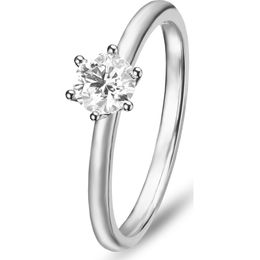 Christ Ring female size 48 Silver / White