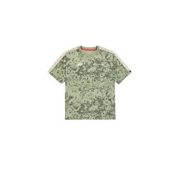 Alpha Industries Shirt 'Logo Track Tape Camo' male size M Green
