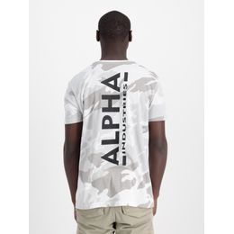 Alpha Industries T-Shirt Herren Gr&ouml;&szlig;e XS hellgrau / schwarz / wei&szlig;