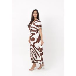 Elara Kleid Damen Gr&ouml;&szlig;e 38 braun / wei&szlig; Sommerkleid