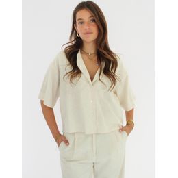 Honn&ecirc;te Atelier Bluse 'Clover' Damen Gr&ouml;&szlig;e L beige