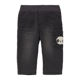 s.Oliver Jeans Jungen Gr&ouml;&szlig;e 80 grey denim / wei&szlig;