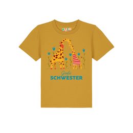 Watabout.kids T-Shirt Jungen Gr&ouml;&szlig;e 152/158 cyanblau / senf / rot / wei&szlig;