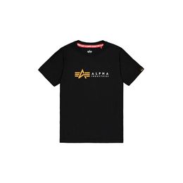 Alpha Industries Shirt 'Alpha Label' boy size 140 Black
