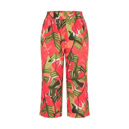 Ulla Popken Hose Damen Gr&ouml;&szlig;e 54/56 gr&uuml;n / dunkelgr&uuml;n / orange / pink