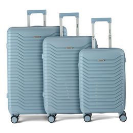 Benzi Suitcase Set male size One size Smoke blue