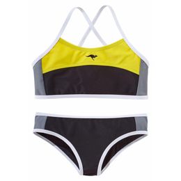 Kangaroos Bikini M&auml;dchen Gr&ouml;&szlig;e 158/164 gelb / schwarz