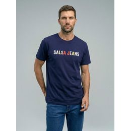 Salsa Jeans Shirt male size XXXS Navy / Red / White
