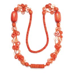COLLEZIONE ALESSANDRO Necklace 'Zilly' female size Onesize Orange red