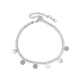 Akzent Armband 'Taline, langlebig' Damen Gr&ouml;&szlig;e 16 cm silber