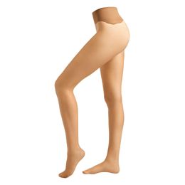 CALZEDONIA Tights 'Invisible Make Up Effect' female size L Beige