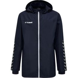 Hummel Sportjacke 'Authentic' Jungen Gr&ouml;&szlig;e 176 marine / dunkelgrau / schwarz