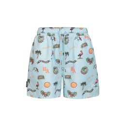 Unfair Athletics Badeshorts 'Beach Season' Herren Gr&ouml;&szlig;e M himmelblau