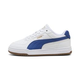 Puma Sneaker 'Caven III' Jungen Gr&ouml;&szlig;e 38.5 dunkelblau / gold / wei&szlig;