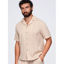 Ombre Button Up Shirt male size XL Cappuccino