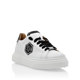 Philipp Plein Sneaker Jungen Gr&ouml;&szlig;e 33 wei&szlig;