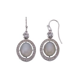 ZEEme Ohrringe Damen Gr&ouml;&szlig;e One Size silber / wei&szlig;