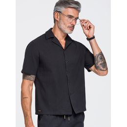 Ombre Button Up Shirt male size XXL Black