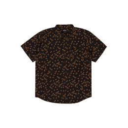 Billabong Button Up Shirt 'Sundays Mini' male size S Fir / Dark orange / Black