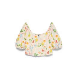 V&eacute;ro Moda Vero Moda Bluse 'VMElena' Damen Gr&ouml;&szlig;e L hellbeige / hellblau / zitrone / gr&uuml;n