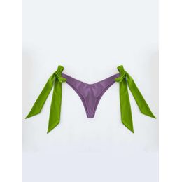 HACOY Bikini 'Dual Color Triangle Bikini' Damen Gr&ouml;&szlig;e L lilameliert