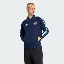 adidas Performance Sportsweatjacke 'Germany Away Anthem' Herren Gr&ouml;&szlig;e XXL navy / mint / wei&szlig;