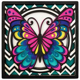 buttinette Wood-Art "Schmetterling", 25 x 25 cm
