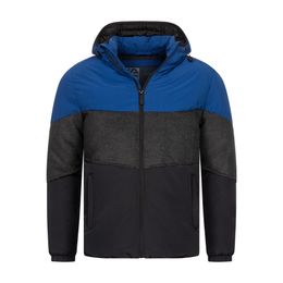 INDICODE Jeans Winterjacke 'Urban' Herren Gr&ouml;&szlig;e S blau / grau / schwarz