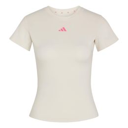 adidas Performance Funktionsshirt 'Studio' Damen Gr&ouml;&szlig;e S hellpink / eierschale