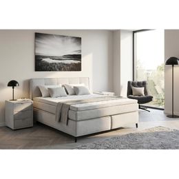 Jockenh&ouml;fer Boxspringbett &raquo;CAPELLO, inkl. Taschenfederkernmatratze H3-H4 und 6cm Kaltschaumtopper&laquo; Bezug in verschiedenen Strukturstoffen, 160x200 oder 180x200 cm