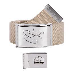 2Stoned Belt 'Classic Chrom Bottle-Opener' male size 115 Beige