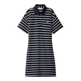 Calvin Klein Jeans Kleid Damen Gr&ouml;&szlig;e 34 navy / wei&szlig; Sommerkleid
