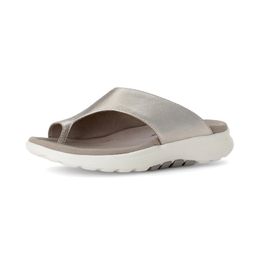 Gabor T-Bar Sandals 'Dianette' female size 41 Silver grey