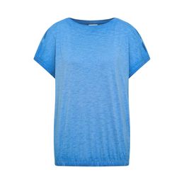 Cecil T-Shirt aus Jersey im Garment Dye Look Damen Gr&ouml;&szlig;e XXL blau