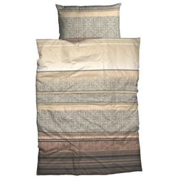 CASATEX Bettw&auml;sche &raquo;Turi&laquo; 2 Ornamente und modern Interlock-Jersey, Obermaterial: 100% Baumwolle B/L: 135cm x 200cm, 1 Stk., 1 Stk., Interlock-Jersey, 
