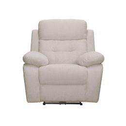 OTTO home Relaxsessel &raquo;Lannilis mit Liegefunktion, Fernsehsessel&laquo; mit manueller und elektrischer Relaxfunktion, creme Cord 100% Polyester Cord, 
