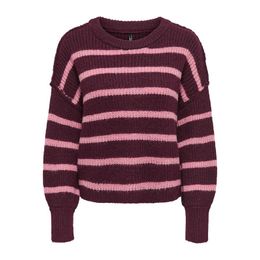 Only Damen Only Strickpullover &raquo;ONLMALLY LS DETAIL O-NECK KNT NOOS&laquo; Kunstfaser, regular fit bunt 3XL
