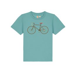 Watabout.kids T-Shirt 'Fahrrad' Jungen Gr&ouml;&szlig;e 98/104 t&uuml;rkis / mischfarben