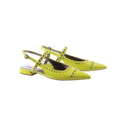 H&ouml;gl H&ouml;gl Leder-Slingballerinas "Faye" in Gr&uuml;n - 49% | Gr&ouml;&szlig;e 38,5 | Damen-ballerinas