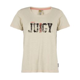 ROADSIGN australia Shirt 'T-Shirt Juicy Mood mit gro&szlig;em Print, aus weicher Baumwolle, l&auml;ssig kombinierbar' Damen Gr&ouml;&szlig;e S beige